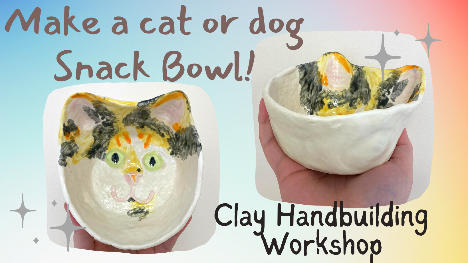 Animal-Shaped Snack Bowl! – Clay Handbuilding Workshop | Pottery and ...
